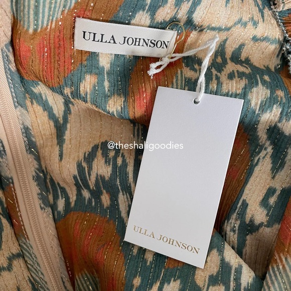 Ulla Johnson | Dresses | Ulla Johnson Naiya Dress Metallic Ruffle Mini ...